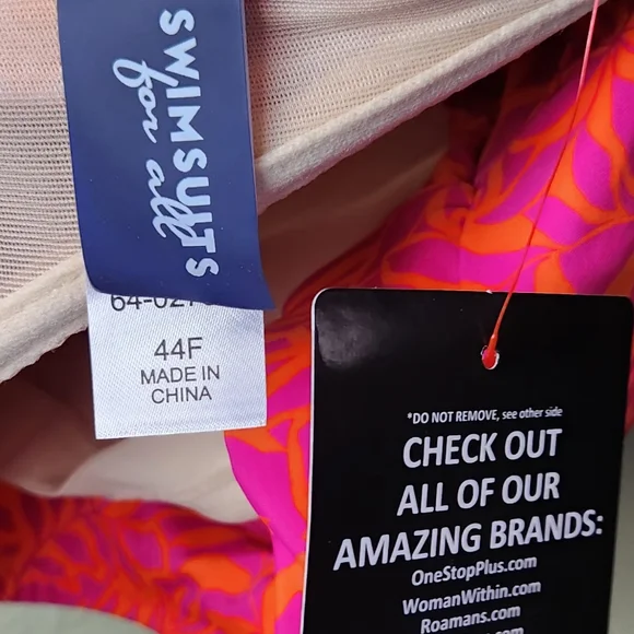 Swim | Nwt Swimsuits For All Plus Size Bikini Top Size 44f | Poshmark